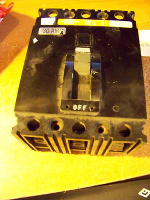 SQUARE D FHL-36030 CIRCUIT BREAKER 30 AMP 3 POLE | eBay