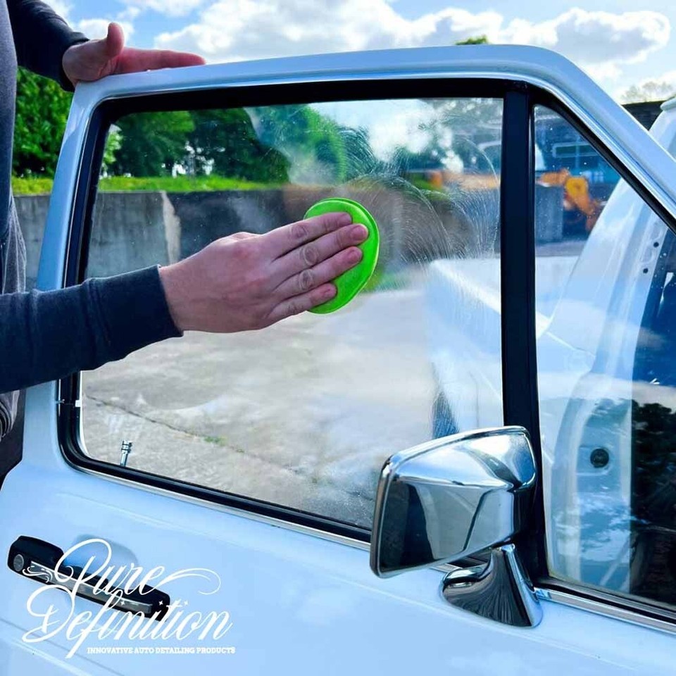 Car Glass Cleaner Window Screen Polish Crystal Mirror Finish Pad Pure ...