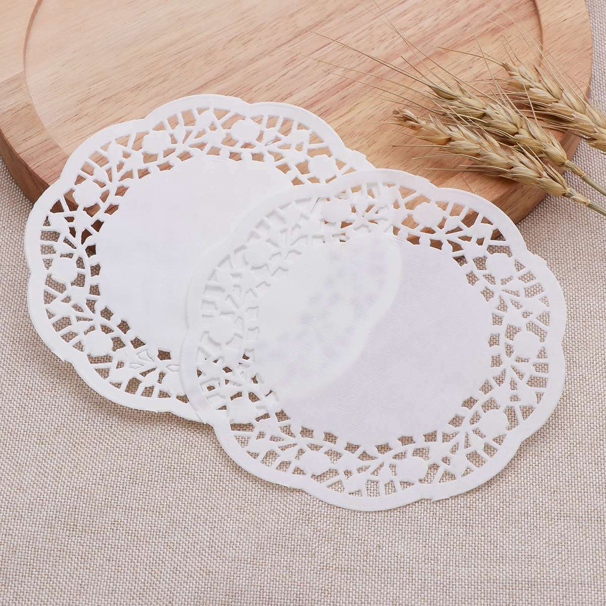100pcs paper doilies Paper Doilies Exquisite Lace White Paper Pad Cake ...