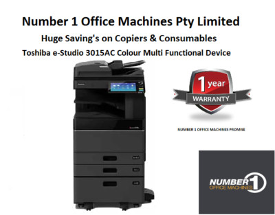 Toshiba e-Studio 3015AC Copy,Print,Email, Duplex, SR-A3, Single Pass ...