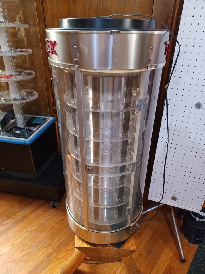 1980s Timex Watch Counter Top Rotating Spinning Store Display Case 6 ...