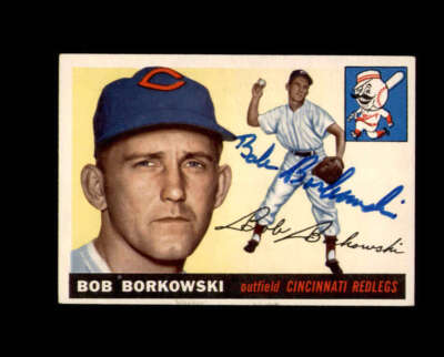 Bob Borkowski Signed 1955 Topps Cincinnati Redlegs Autograph | eBay
