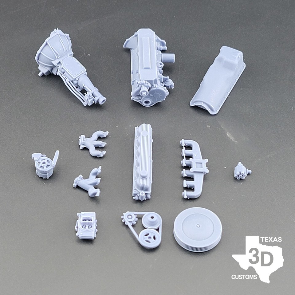 Clifford 4bbl Ford 300 Inline 6 model engine resin 3D printed 1:24-1:8 ...