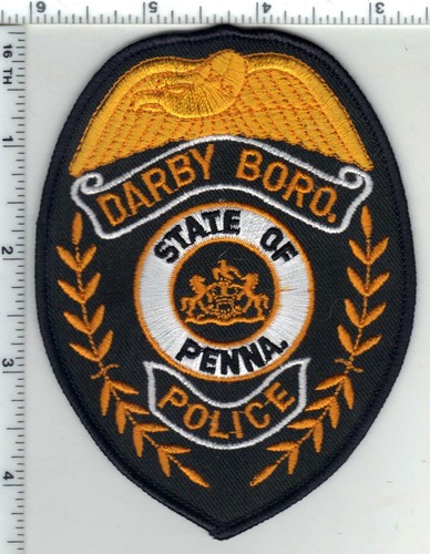 Darby Boro Police (Pennsylvania) 3rd Issue Black Border Uniform Patch ...