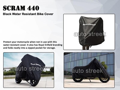 Genuine Royal Enfield Scram 440 "BIKE COVER BLACK" | eBay