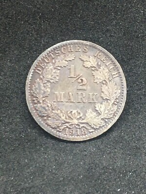 1918-A Germany 1/2 Mark Coins AU+ | eBay