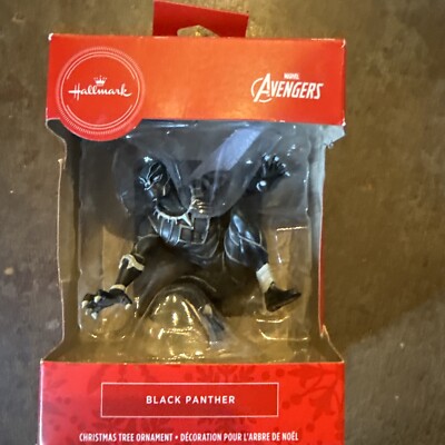 NEW Hallmark BLACK PANTHER Marvel Comics Resin Christmas Tree Ornament ...
