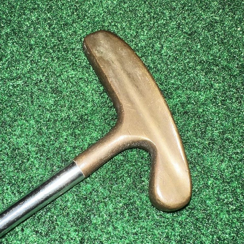 Acushnet Bullseye John Reuter Right Hand Brass Putter Vintage Golf ...