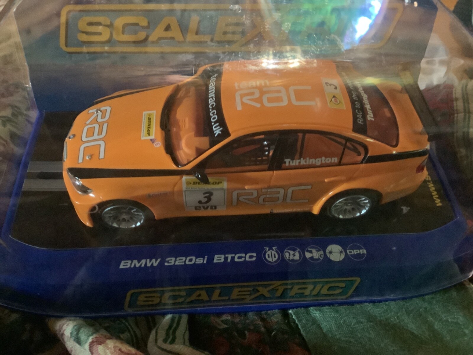 Rare vintage Scalextric C2909 1/32 Scale #3 BMW 320sl BTCC TEAM RAC ...
