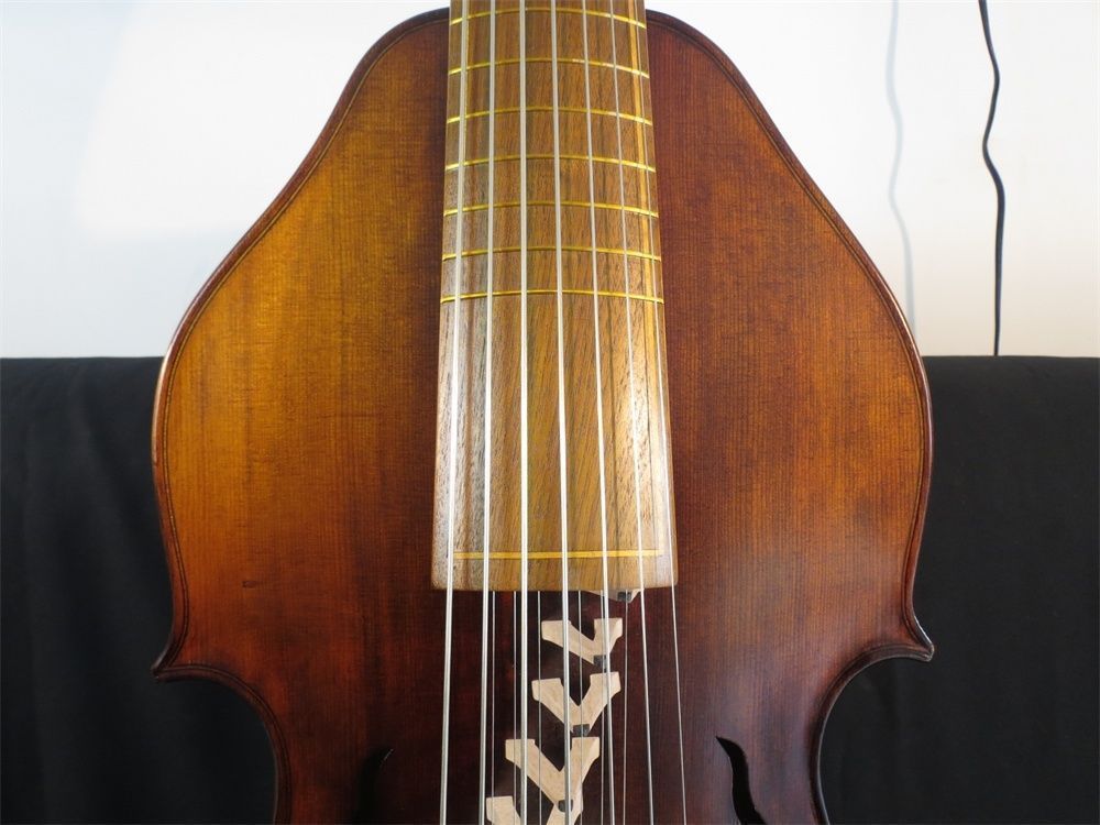 SONG Copy old install Frets 25 1/4" viola da gamba with (7 bridges) 14 ...