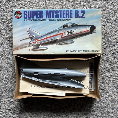 Vintage Airfix #03020-3 Dassault Super Mystere B2 Model Airplane Kit ...