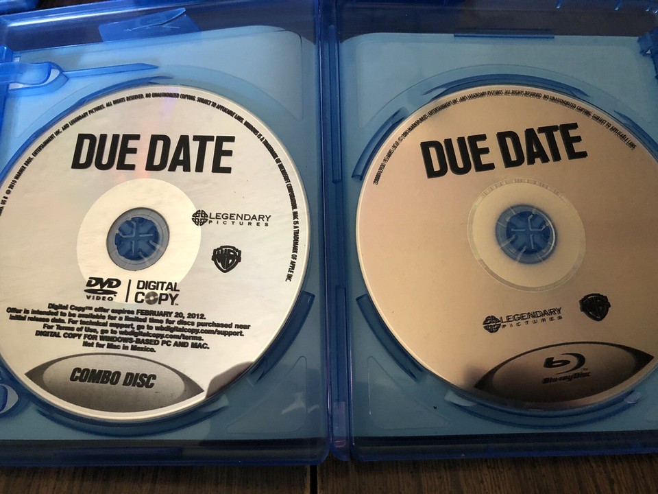 DUE DATE - (Blu-ray/DVD, 2011) - Robert Downey Jr, Zach Galifianakis | eBay