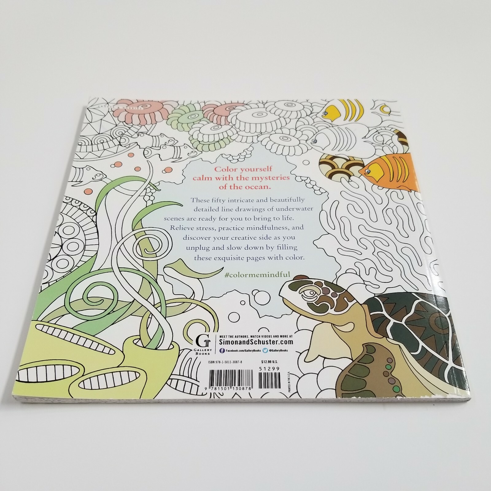 Color Me Mindful: Underwater by Anastasia Catris (2015, Coloring ...