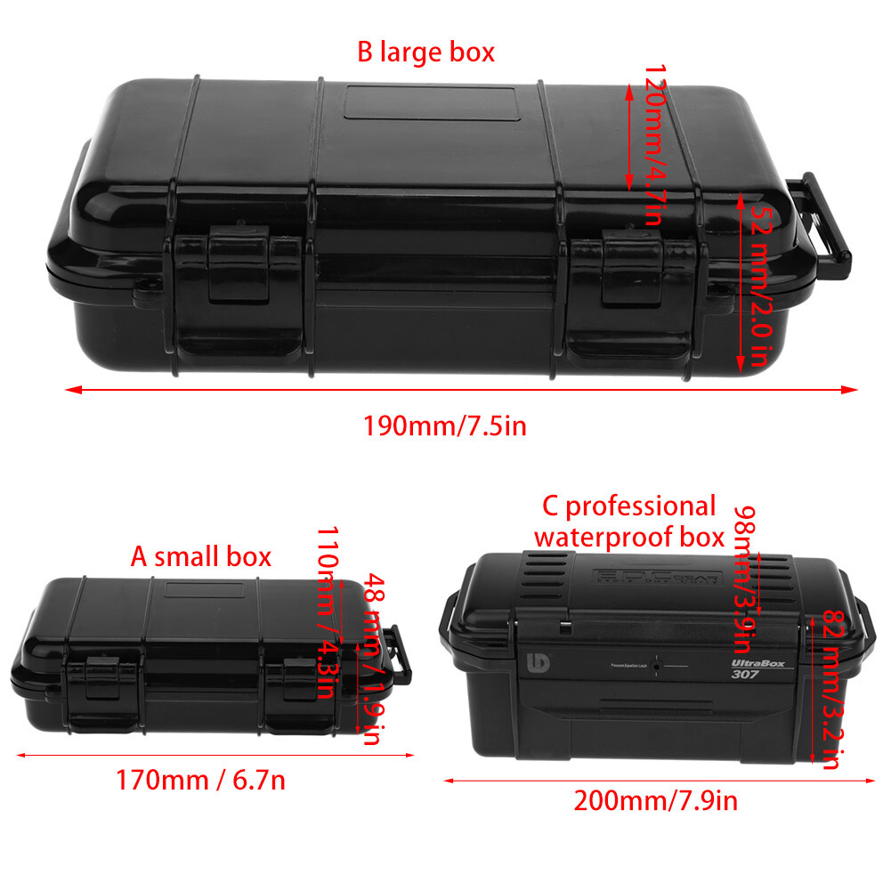 Waterproof Shockproof Sealed Box Survival Storage Case for Camping ...