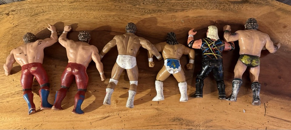 Lot 6 WWF LJN Titan Sports Wrestling Figures Vintage 1980s, Fair Used ...