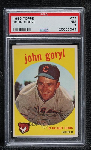 1959 Topps John Goryl #77 PSA 7 | eBay