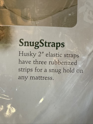 Snug fleece Wool Cooling Mattress Cover Pad Queen Elastic Straps Made ...