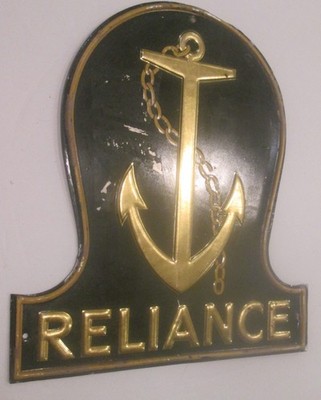 Fire Mark Authentic Reliance Marine Insurance Co Plaque/Sign- BU 967 ...