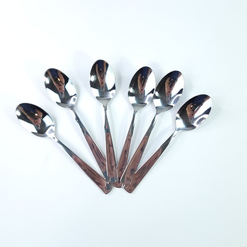 Mikasa 6 Oval Small Soup Spoons 18/10 Stainless Flatware Ice Cream Coffee Spoon | eBay