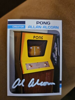 Allan Alcorn Custom Signed Card - Creator Of Pong | eBay