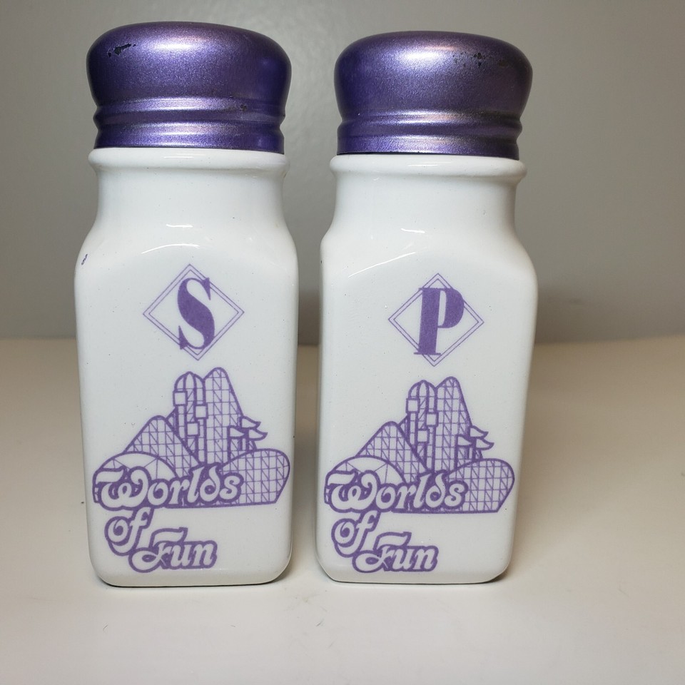 Vintage Worlds of Fun Salt Pepper Shakers Amusement Park Kansas City MO ...
