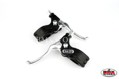 Genuine Dia-Compe Tech 77 Freestyle Silver & Black Brake Levers Pairs ...