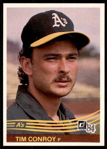 1984 Donruss Baseball Tim Conroy Rookie . Oakland Athletics #340 | eBay