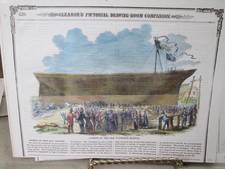 Vintage Print,LAUNCH GOVERNOR MORTON,Color,Gleasons | eBay