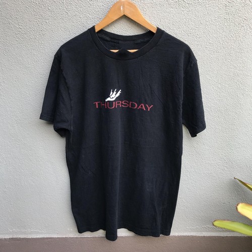 Rare THURSDAY Band Black 100% Cotton Full Size T-Shirt Unisex BL1155 | eBay