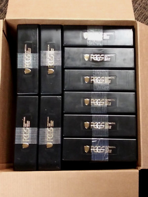 BULK - 30 x LOT - BLACK PCGS STORAGE HOLDER BOX - Each Can Hold 20 PCGS ...