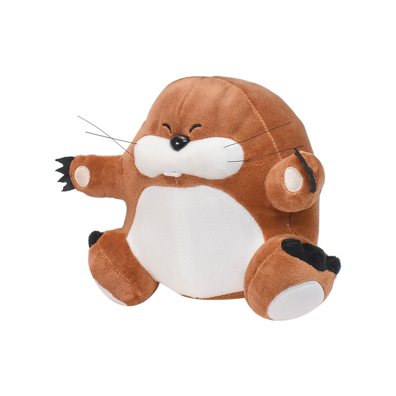 8.7" Super Mario Bros Monty Mole Plush Toys Stuffed Doll Birthday Xmas ...