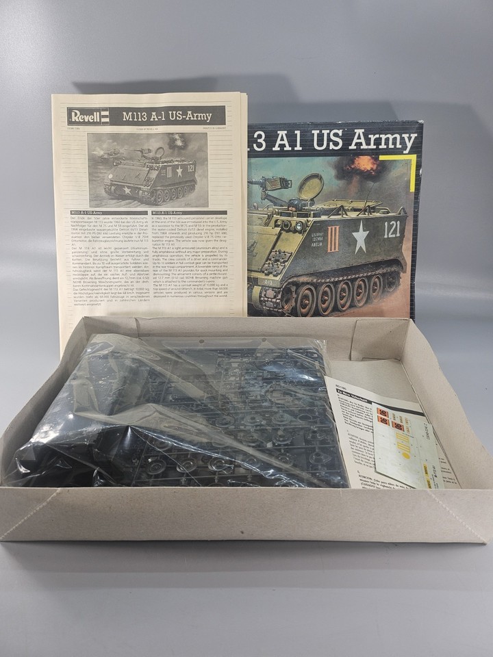 2000 Revell M 113 A1 US Army 1/35 Model Tank Kit 03048 Sealed Parts ...