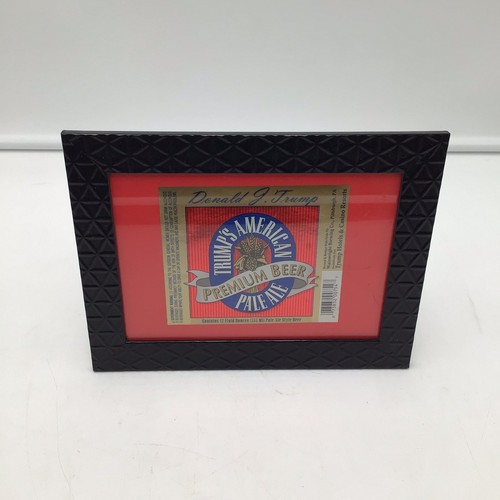 Framed Orig Donald Trump Hotels/Casinos Resorts Beer Label. Wainwright ...