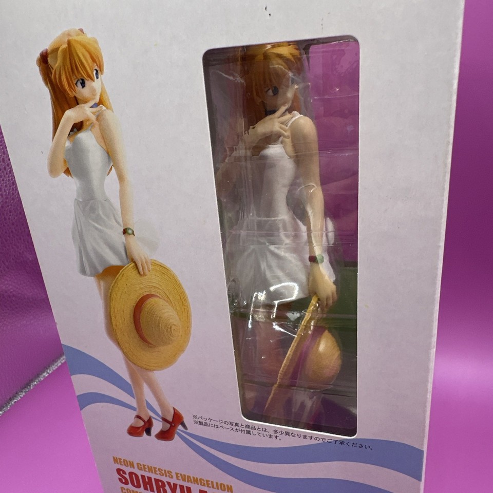 RARE 2007 Evangelion Store Limited Edition Asuka Langley White Dress 1/ ...