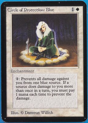 Circle of Protection: Blue Alpha NM White Common MTG CARD (ID# 471363 ...