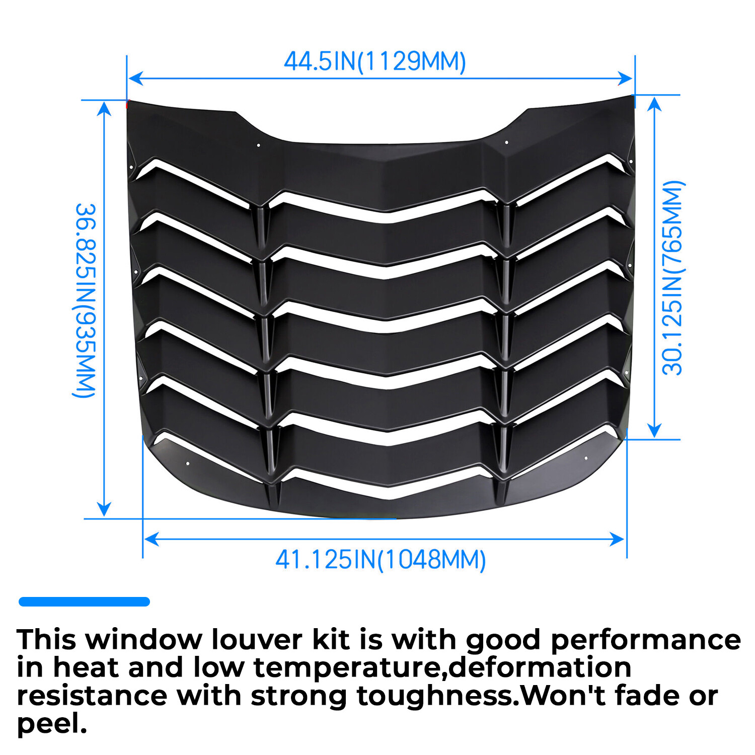 Fits 2015-2023 2019 2018 Ford Mustang Rear Window Louver Cover Sun ...