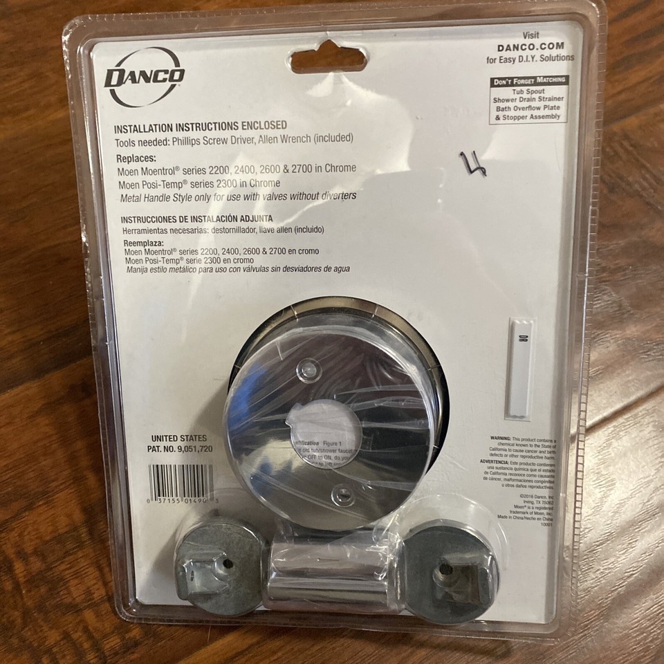 Danco Moen Tub & Shower Trim Kit Chrome 10001 2 Handle Options New In ...