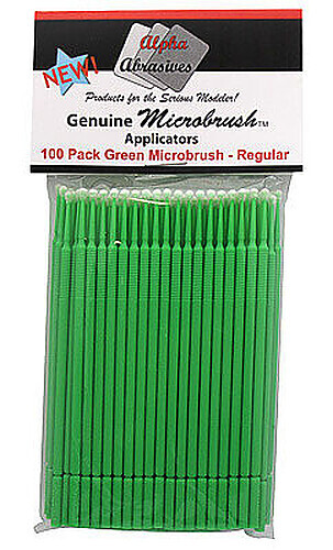 Flex-I-File Regular Green Microbrush 100 pack - Hobby and Model Hand ...