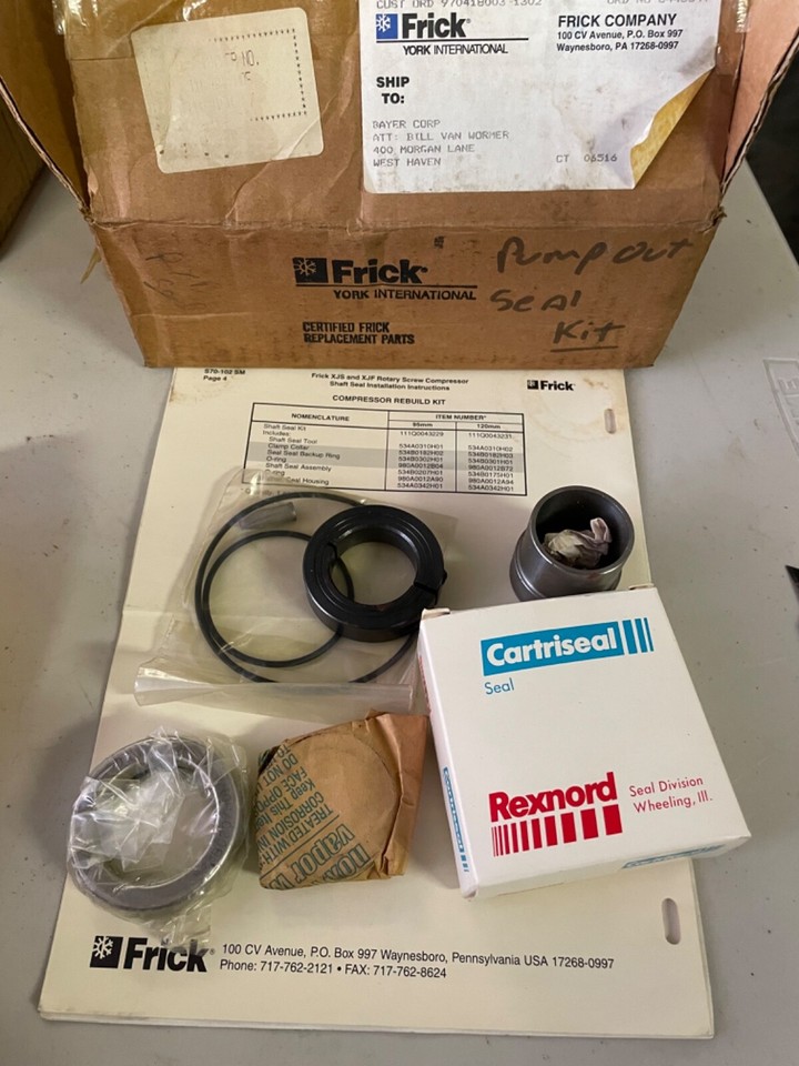 Frick 111Q0043229 SHAFT SEAL assembly kit 95MM XJF XJS 95 RXB RXF 12 15 ...