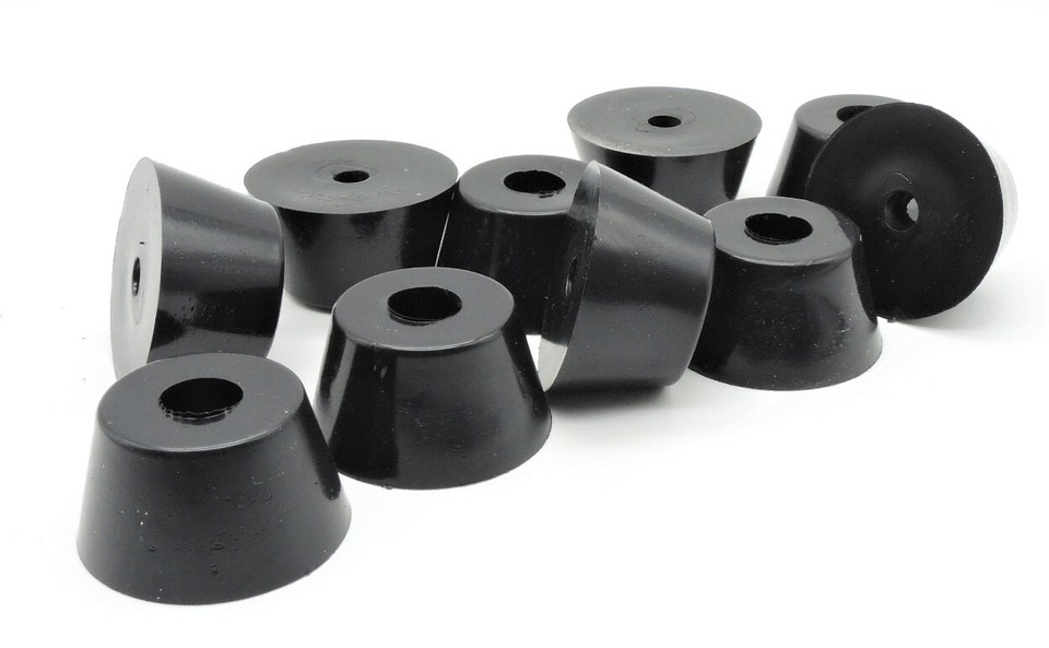 7/8” Tall Rubber Feet for Power Generators 1 1/2" Diameter Various Pack ...