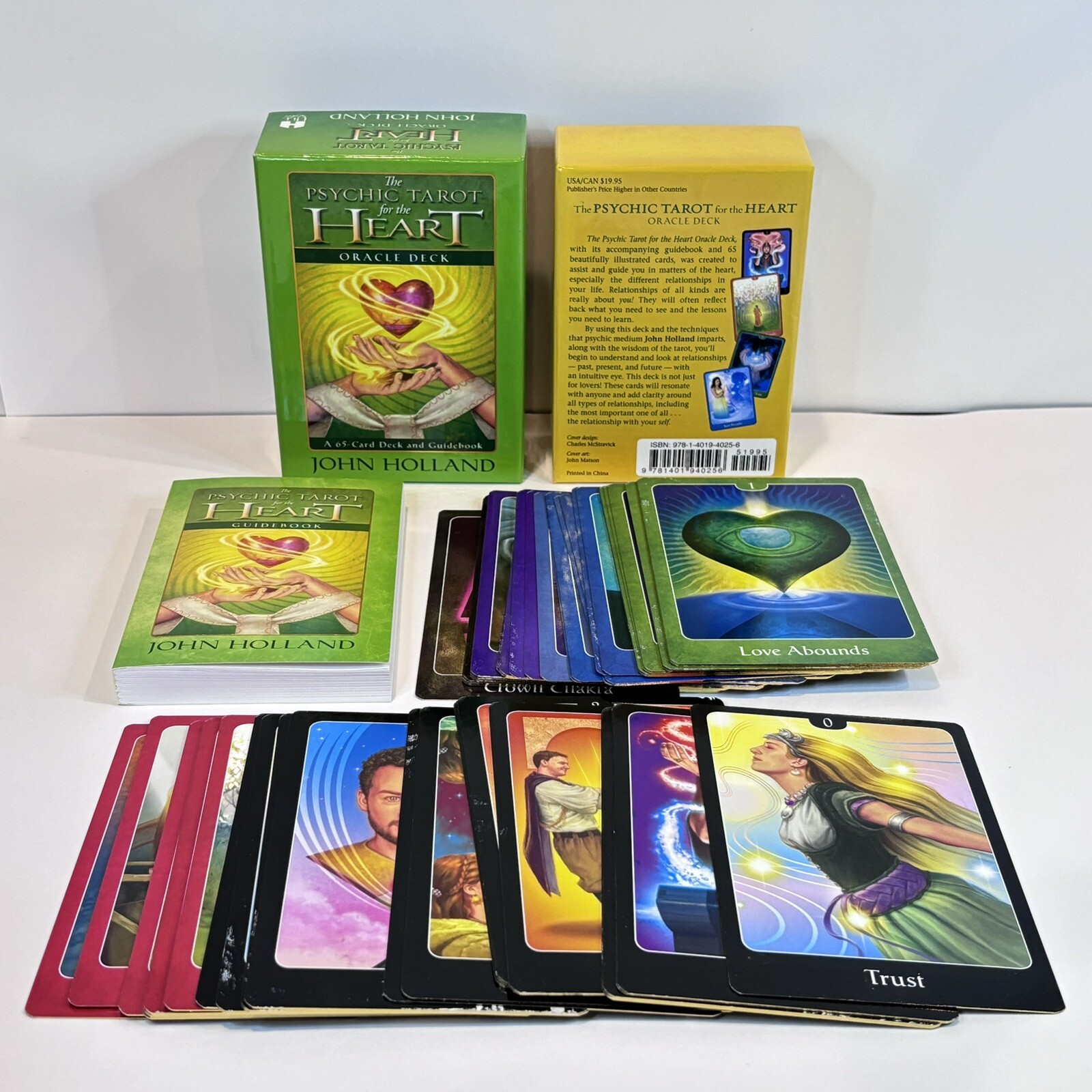 The Psychic Tarot For The Heart Oracle 65 Card Deck and Guidebook John ...