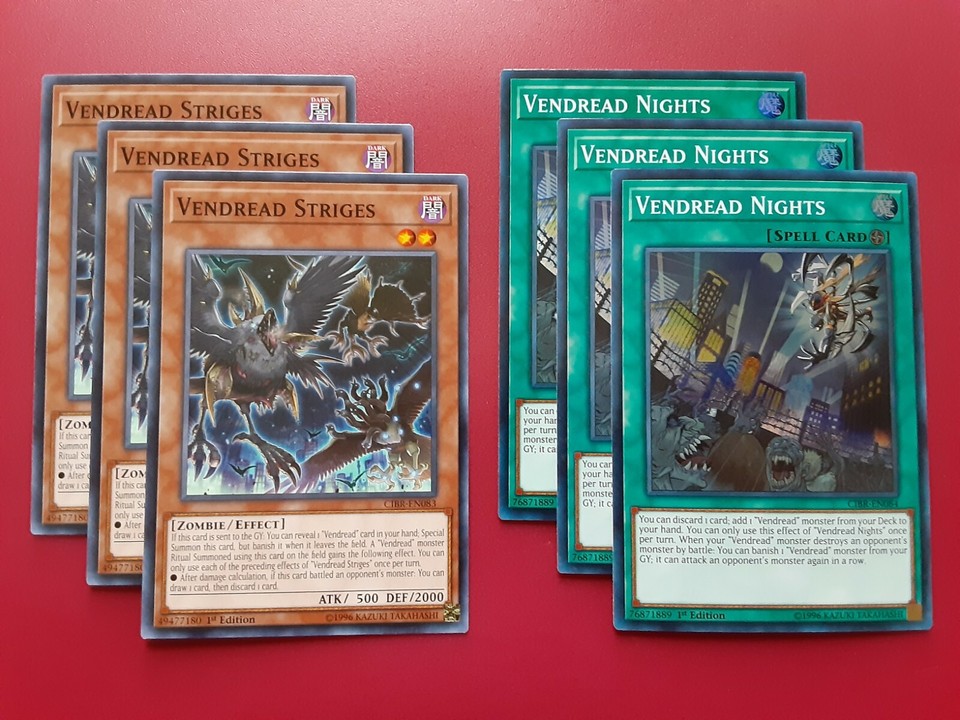Yugioh Vendread Deck 63 Card Revendread Slayer Complete Budget ...
