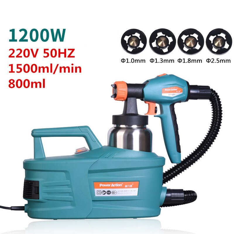 220V High Pressure Electric Spray Gun Paint Latex Spraying Machine With ...