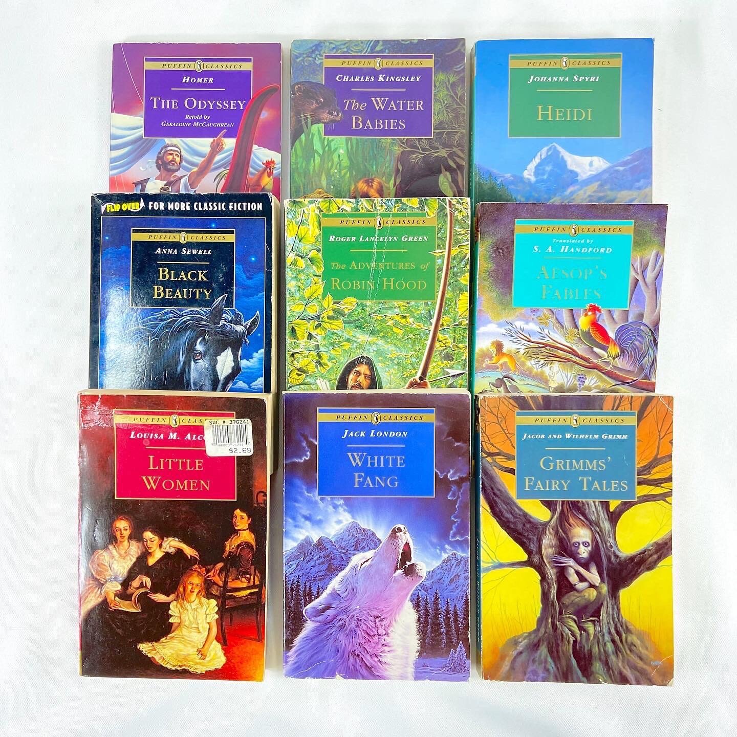 (9) Puffin Classics Kids Chapter Books! White Fang, Black Beauty ...