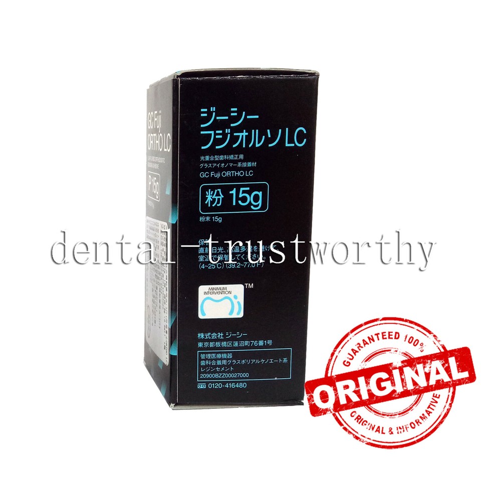 GC Fuji ORTHO LC light-cure Glass Ionomer Cement liquid 8g Power 15g CE ...