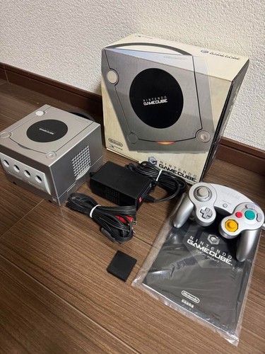 Nintendo GameCube Console Complete Set Silver With Box Tested Used From ...