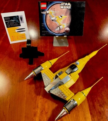 Lego 10026 Star Wars Naboo Starfighter 100% Complete 9/10 Condition! w ...