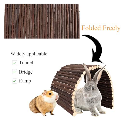 Rabbit Bridge for Cage, Extra Large Wooden Hideout Bridge/Ramp/Ladder ...