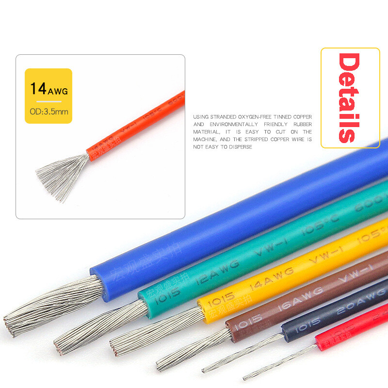 Stranded Flexible PVC Wire Hookup Cable 14AWG/16AWG/18AWG/20AWG/22AWG ...