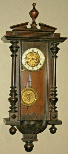Friedrich Mauthe Schwenningen Clock Vienna Regulator 8 Day Chime ...